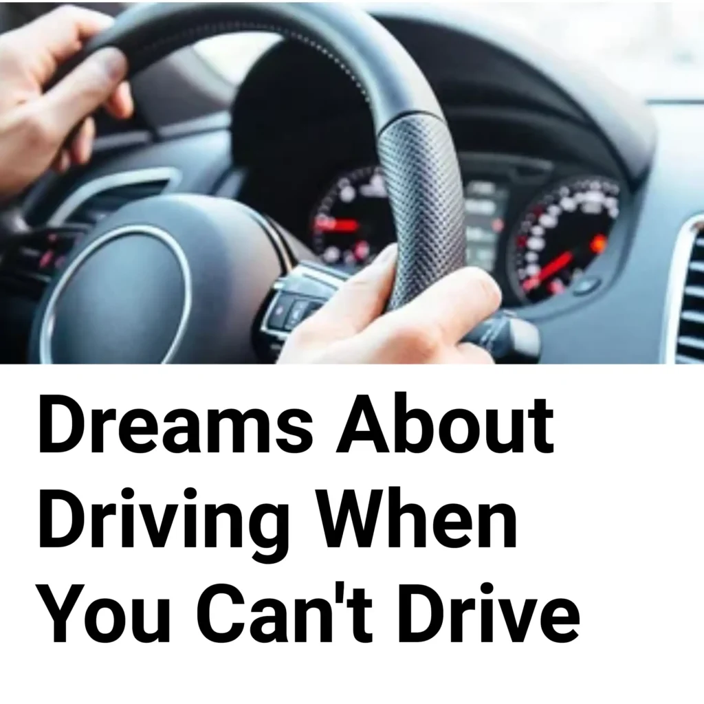 Dreams About Driving When You Can't Drive - DreamPeas